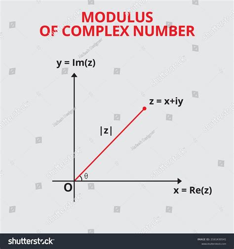 Modulus Argument Complex Number Vector Illustration Stock Vector