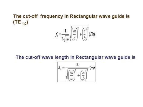 Wave Guides Wave Guides Are Used To Carry
