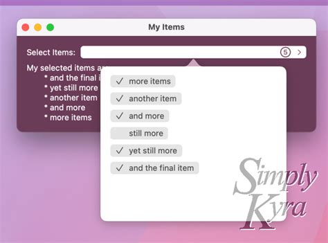 how to make a custom picker with multi selection in swiftui
