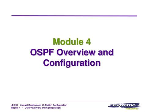 Ppt Module 4 Ospf Overview And Configuration Powerpoint Presentation Id 985019