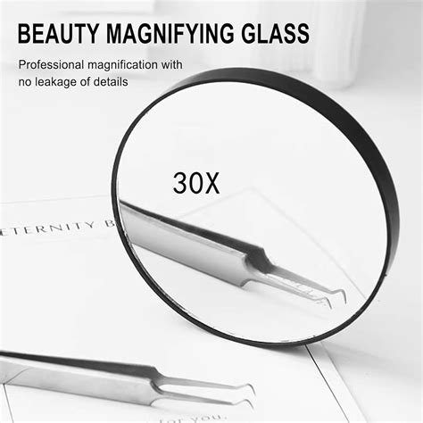 Jrocdr 30x Magnifying Travel Travel Cosmetic Small Magnifying With