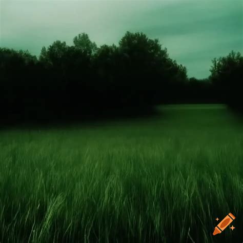 Liminal Space In An Open Grass Area