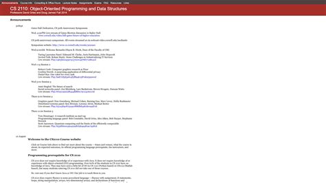 Object Oriented Programming Data Structures Cornell University