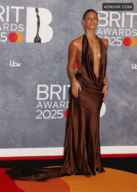 Vick Hope Sexy Stuns In A Beautiful Dress At The Brit Awards In London Aznude