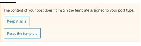 The Content Of Your Post Doesnt Match The Template Assigned To Your Post Type Error In
