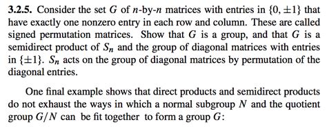 325 Consider The Set G Of N By N Matrices With