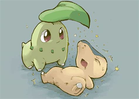 宝可梦菊草叶pixiv插画图片 Bobopic