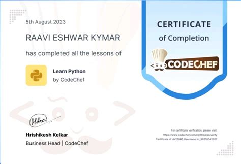 Eshwar Chowdary Raavi On Linkedin Codechef Python