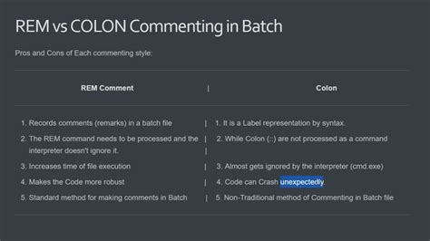 How To Comment In Bat File Mobillito
