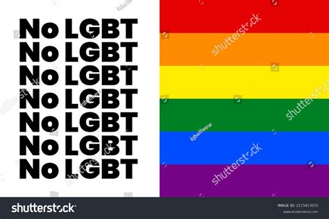 No Lgbt Background Sex Theme Social Stock Vector Royalty Free Shutterstock