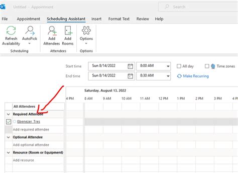 Outlook Group Calendar Disable Auto Populate Required Line For