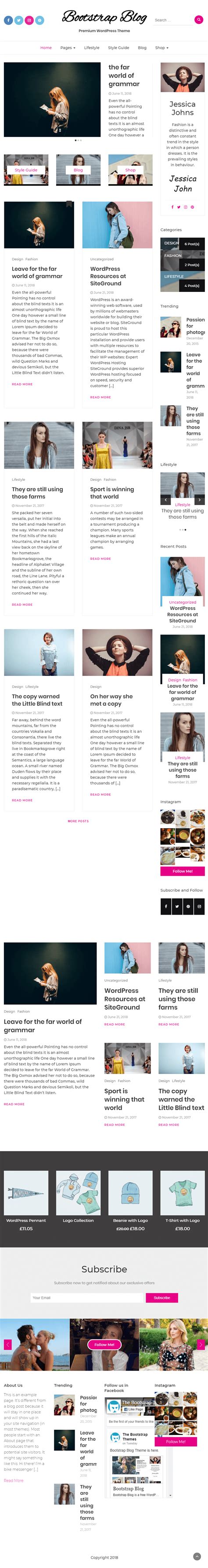 bootstrap blog bootstrap wordpress theme bypeople