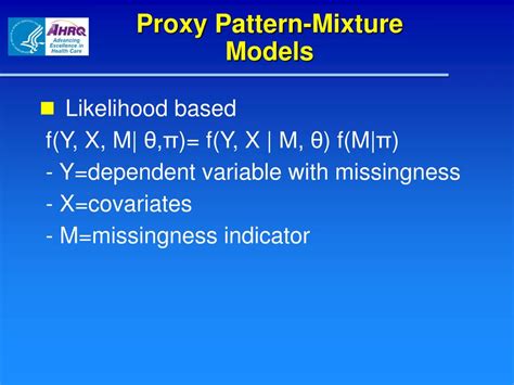ppt proxy pattern mixture analysis of missing health expenditure variables in the medical