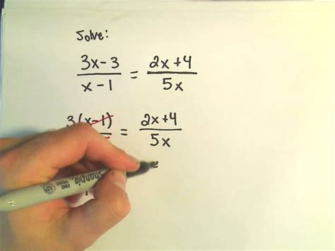 Solving A Basic Rational Equation Ex 3 Youtube