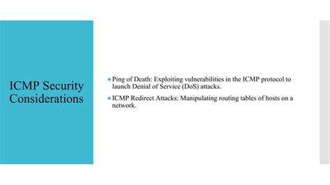 Icmp Protocol Tcp Ip Computer Network And Security Pptx
