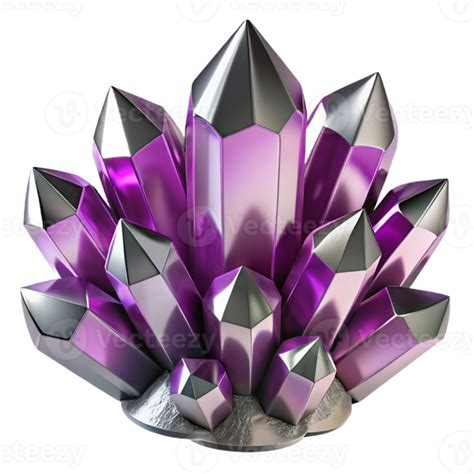 Extraordinary Contemporary Crystalline Structures Amethyst Cluster