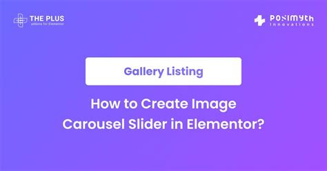 how to create image carousel slider in elementor the plus addons for