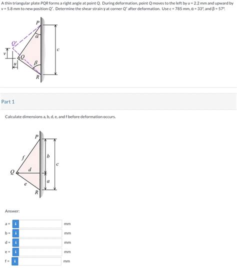 A Thin Triangular Plate Pqr ﻿forms A Right Angle At