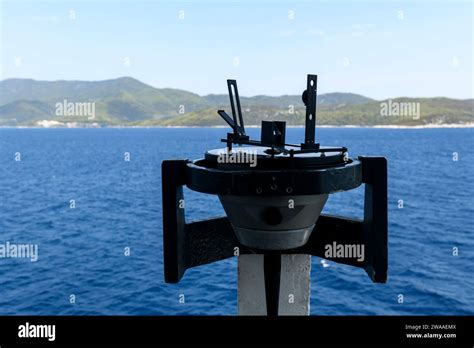 Azimuth Ring On Gyro Compass Direction Finder On The Navigational