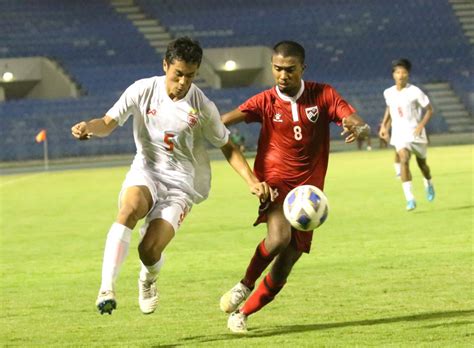 အာရှ ယူ ၂၀ ခြေစစ်ပွဲတွင် မော်လ်ဒိုက်ကို အနိုင်ရခဲ့သည့် မြန်မာအသင်း