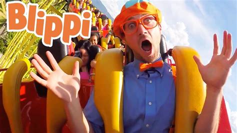 Blippi Visits A Theme Park Blippi Visits Educational Videos For