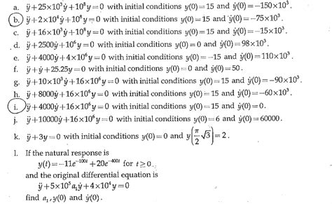 Solved Use The MATLAB Roots And Dsolve Commands To Solve The Chegg