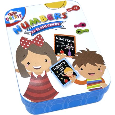 بطاقات تعليمية فلاش كارد احرف او ارقام انجليزي في علبة معدنية سعة ٢٦