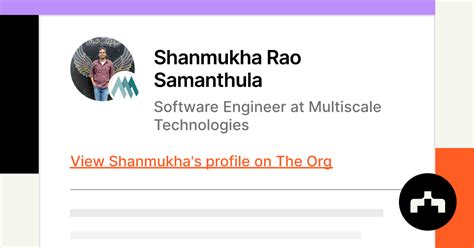 shanmukha rao samanthula software engineer at multiscale technologies