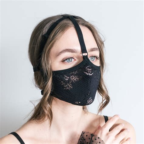 Black Sexy Mask Lace Face Mask Sexy Mask Fetish Face Mask Bdsm Face