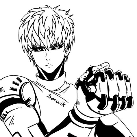 One Punch Man Coloring Pages One Punch Man Coloring Pages P Ginas Hot