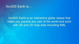 Introducing ArcGIS Earth January PDF D Graphics Computer Software And Applications