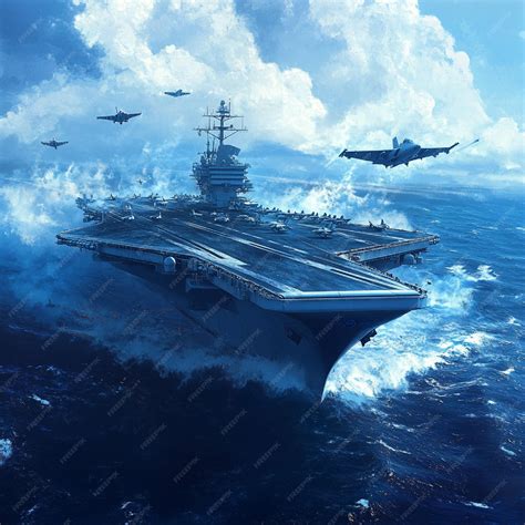 Carrier Ships Deploying Squadrons Of Interceptors Intercepting Enemy Bombers Premium Ai
