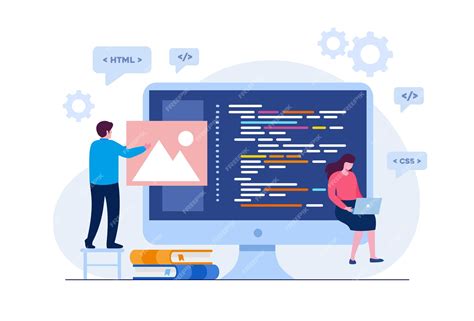 Premium Vector Web Development Programming Languages Css Html It