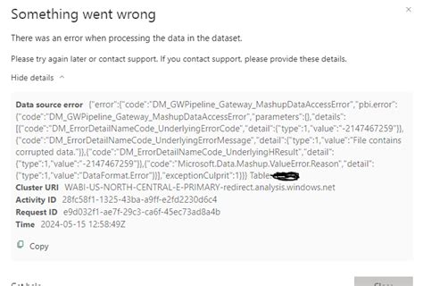 File Contains Corrupted Data Using Adls Gen2 In Pr Microsoft