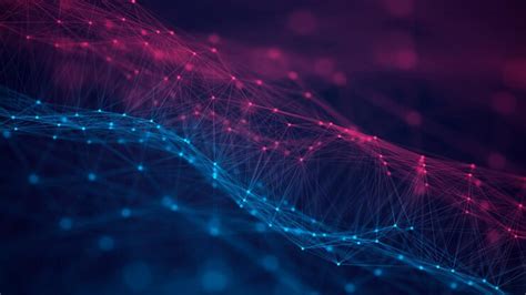 Premium Photo Abstract Dark Background With Moving Lines And Dots