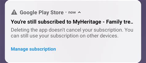 Google Play Store Notification Straight After I Deleted An App I Was Subscribed To R