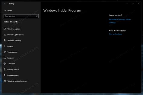 Fix Insider Program Settings Page Is Empty Or Blank In Windows 10
