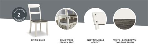 Signature Design By Ashley Nelling Casual Dining Room Side Chair Set Of