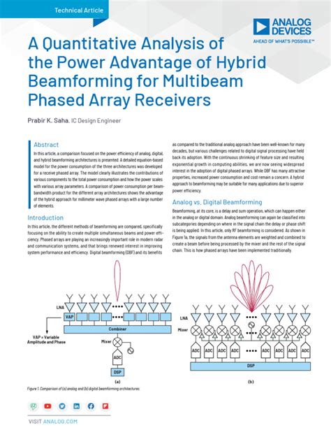 A Quantitative Analysis Of The Power Advantage Of Hybrid Beamforming