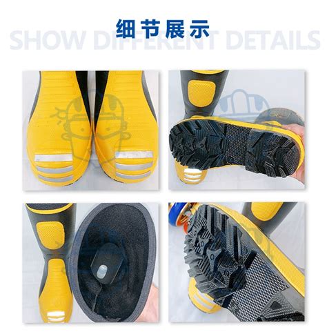 Ủng Bảo Hộ Chữa Cháy Mũi Thép Mới Của Alan Warrior Chống Va đập Chống đâm Thủng Ủng Bảo Hộ Lao