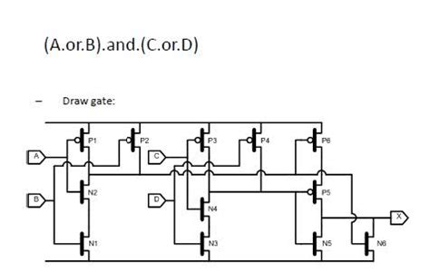 CMOS Gate For The Logic Function