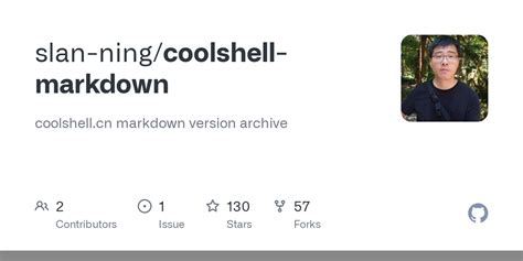 Github Slan Ningcoolshell Markdown Coolshellcn Markdown Version Archive