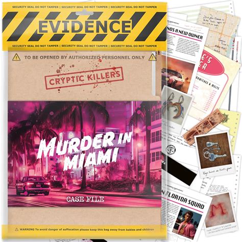 Cryptic Killers Unsolved Murder Mystery Game Cold Case Files Investigation