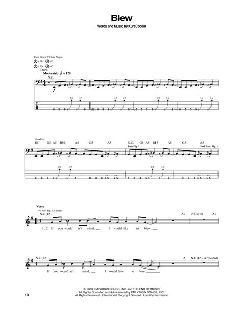 Nirvana Blew Sheet Music