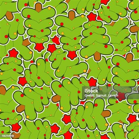 매끄러운 크리스마스 트리 패턴입니다 크리스마스 배경입니다 Xmas 텍스처 새해 장식 12월에 대한 스톡 벡터 아트 및 기타 이미지 12월 겨울 계절 Istock