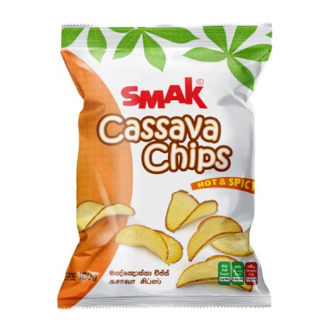 Smak Cassava Chips Hot And Spicy 100g Glomarklk