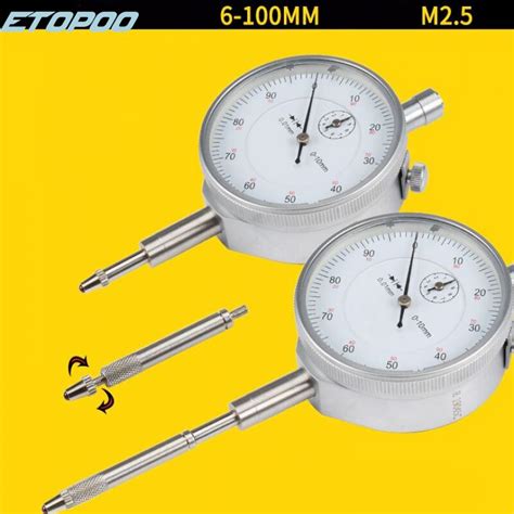 5pcs M25 20 40 60 80 100mm Hss Indicator Dial Rod Vicedeal
