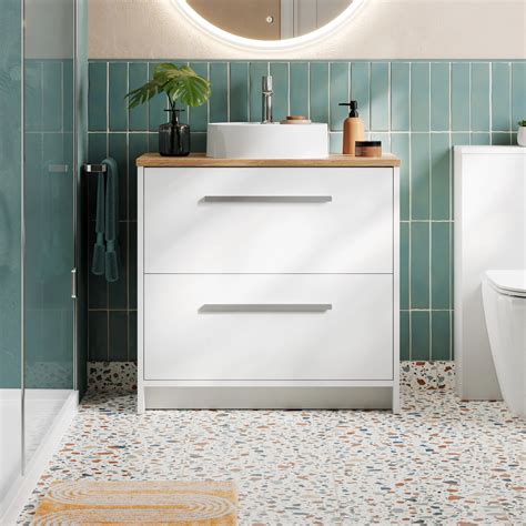 Veles Bathroom Unit Matt White Hib