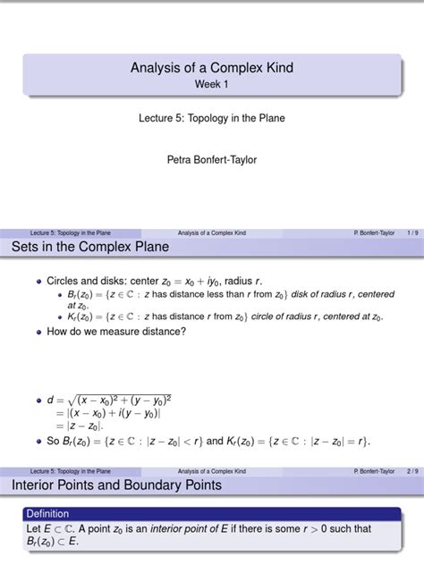 Analysis Of A Complex Kind Week 1 Download Free Pdf Mathematical Structures Mathematical