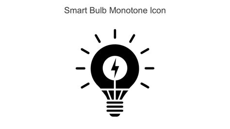 Smart Bulb Monotone Icon In Powerpoint Pptx Png And Editable Eps Format Ppt Powerpoint